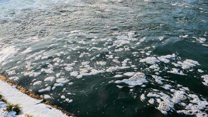 Top View of Melted Water in the River. Stock Photo - Image of rapid ...