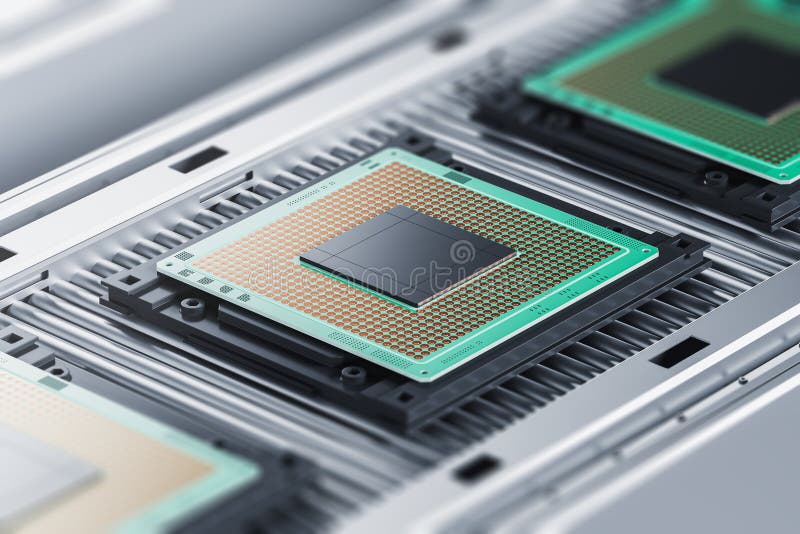 Microprocessor Top View Stock Illustrations – 140 Microprocessor Top ...