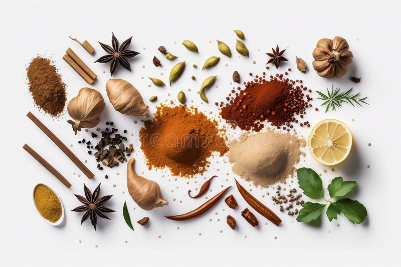 Top View of Milk Tea and the Ingredient - AI Stock Illustration ...