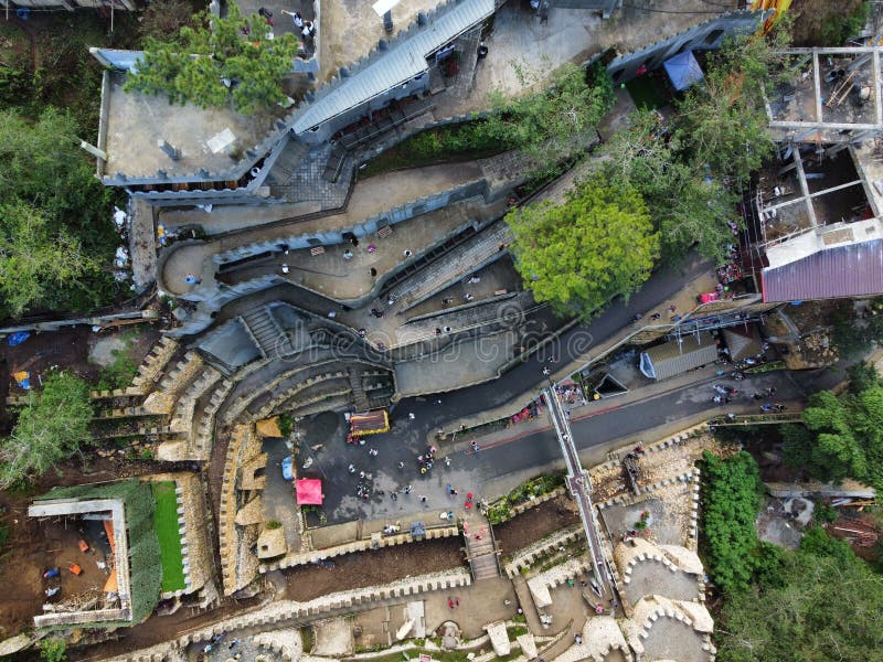 Top View of Modern Buildings in the Forest on a Sunny Day Stock Image ...