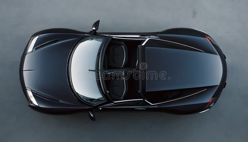 Top View of a Modern Convertible Sport Car Stock Photo - Image of ...