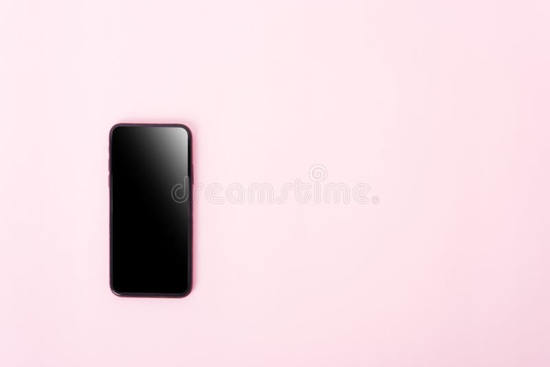 Top View of Modern Technology Smart Phone Mobile Stock Photo - Image of ...