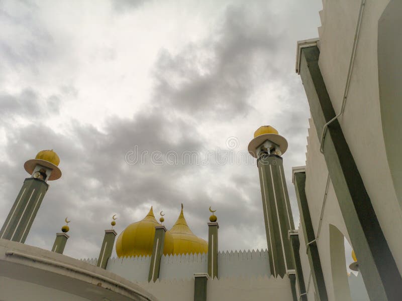 Top view of mosque stock photo. Image of culture, light - 177399624