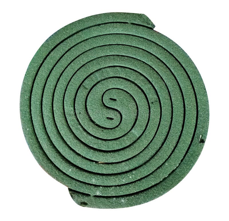 Top View of Mosquito Coil Isolated on White Background Stock Image ...