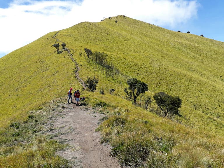 Top View of Mount Merbabu in Central Java, Indonesia Stock Photo ...