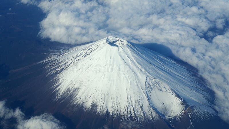 Top view of Mt. Fuji . stock photo. Image of japan, travel - 82876970