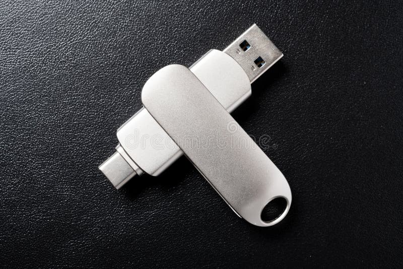 Multi-sockets USB Flash Disk on a Dark Background Stock Photo - Image ...