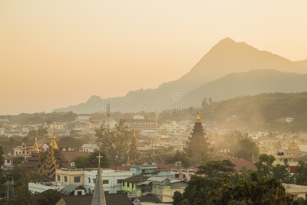 Top view in Myanmar stock image. Image of colony, ancient - 58025581