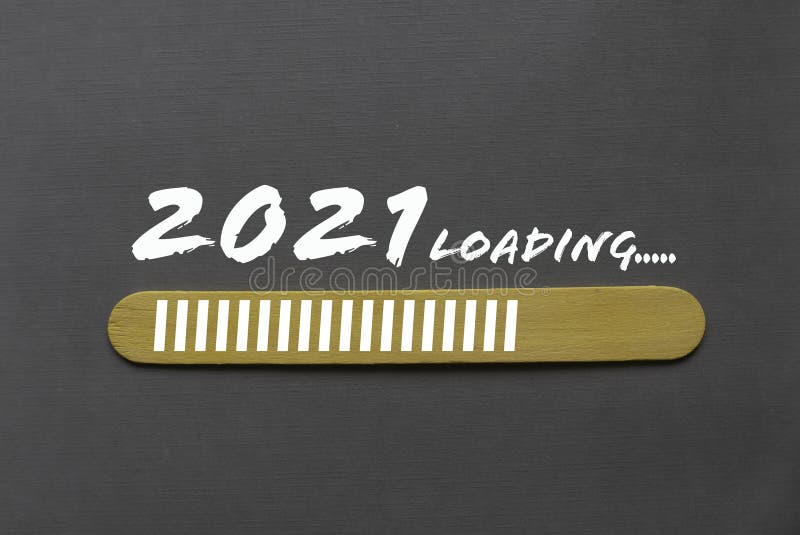 Top View of New Year 2021 Loading Concept Stock Photo - Image of ...