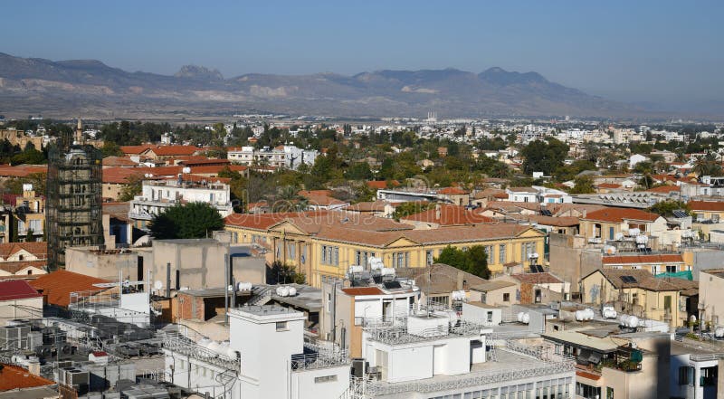 Top View of Nicosia - Capital of Cyprus. Turkish Part Stock Image ...