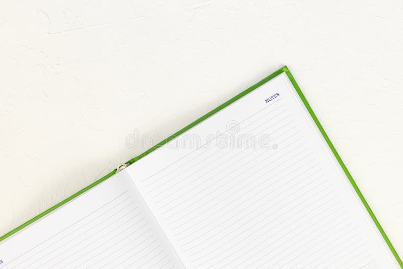 Top View on Notes with Copy Space on Wooden Desk with Ink and Pe Stock ...