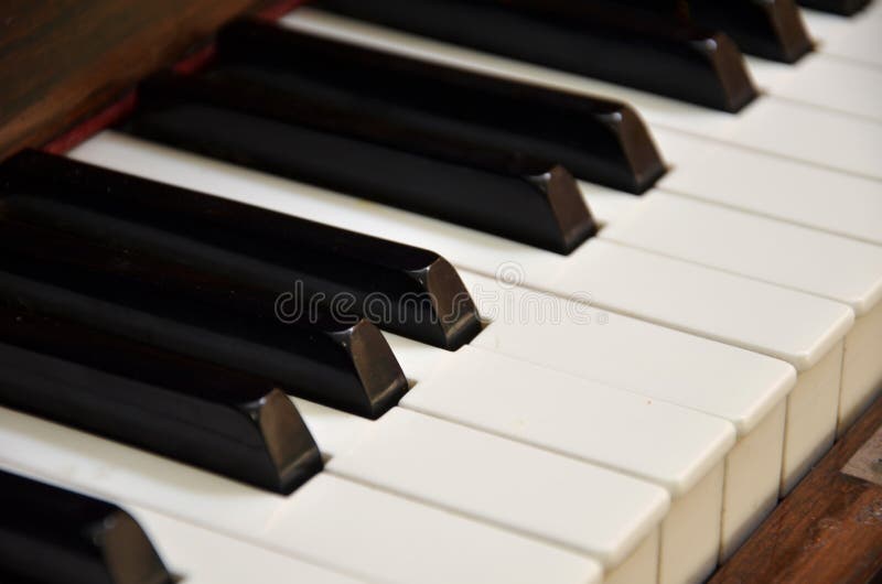 Top View of Old Grunge Piano Keyboard Stock Photo - Image of antique ...