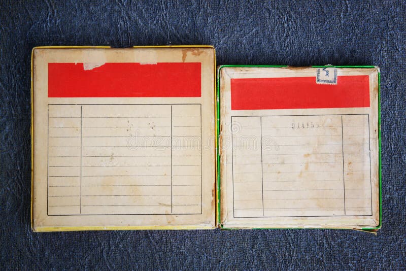 Top View of Old Retro Sound Recording Box with Room for Text. Filtered ...