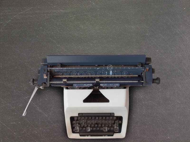 Top View Old Vintage Typewriter. Stock Photo - Image of journalist ...