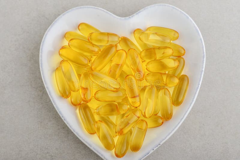 Top View of Omega-3 Fish Oil Capsules Stock Photo - Image of fish ...