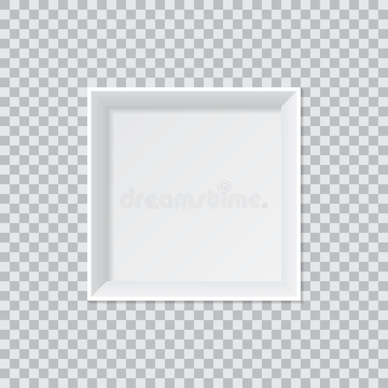 Top View Open Blank Gift Box Isolate on a Transparent Background Stock ...