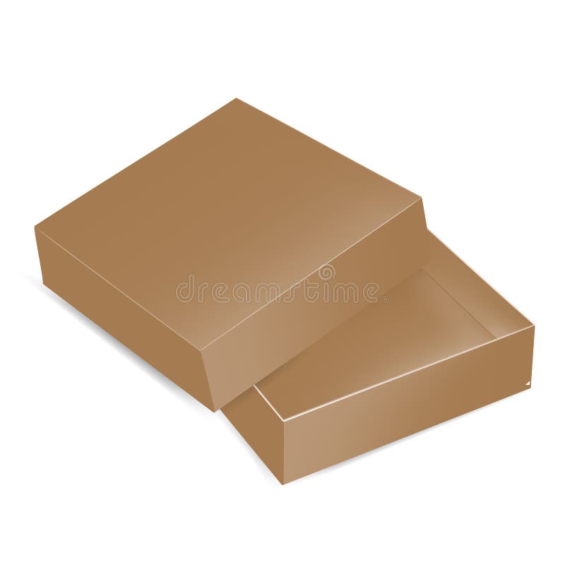 Top View Open Brown Packaging Box Stock Illustrations – 605 Top View ...