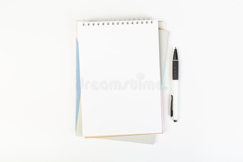 Top View of an Open Notebook with a Pencil on a Gray Background, School ... Top View of an Open Notebook with a Pencil on a Gray Background, School ...