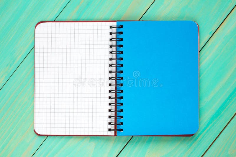 Top view of open notebook stock image. Image of education - 68377801