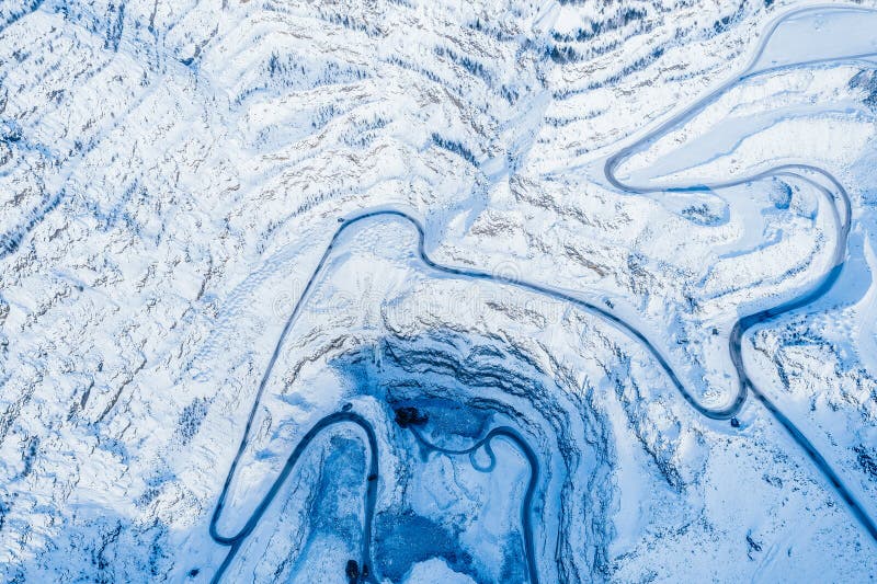 Top View of an Open Pit for Iron Ore Mining Editorial Stock Image ...