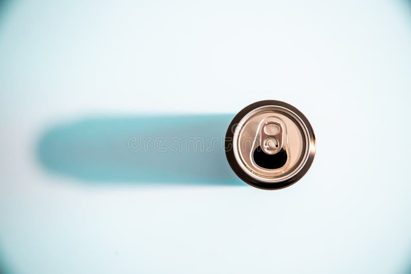 Top View of Opened Can of Soda Stock Image - Image of design, package ...