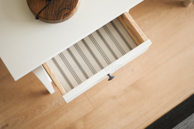 Top View of a Opened Empty Drawer Stock Photo - Image of finding ...