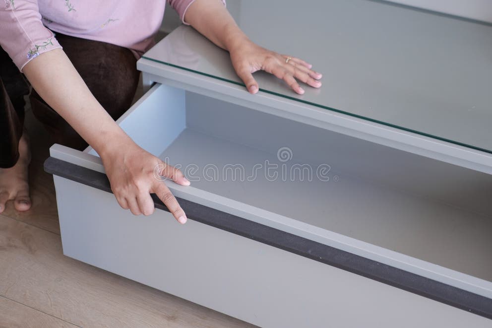 Top View of a Opened Empty Drawer Stock Photo - Image of aspirations ...