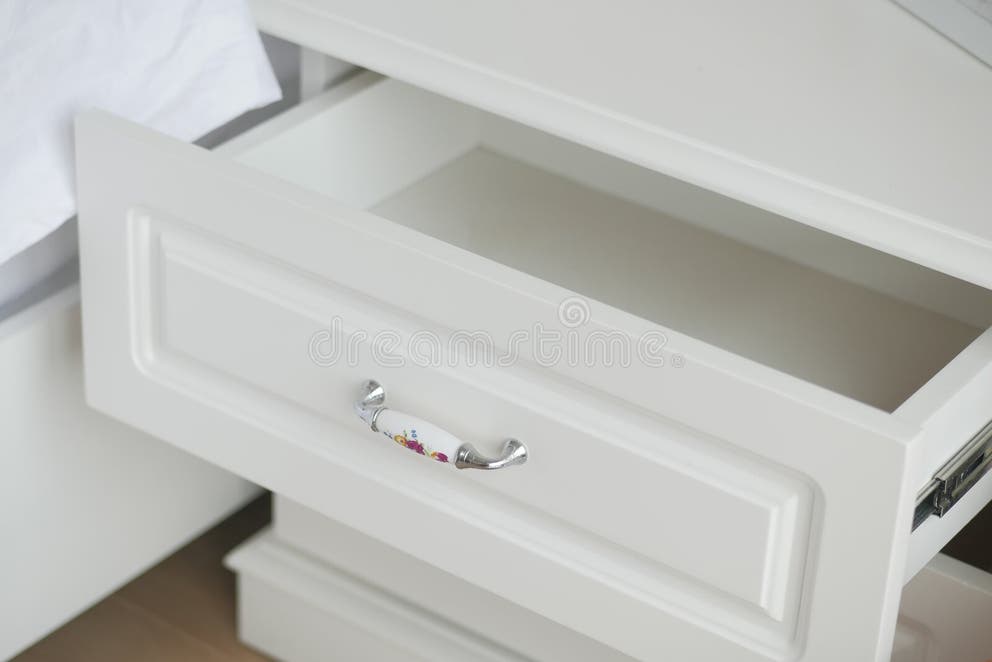 Top View of a Opened Empty Drawer Stock Photo - Image of open, privacy ...