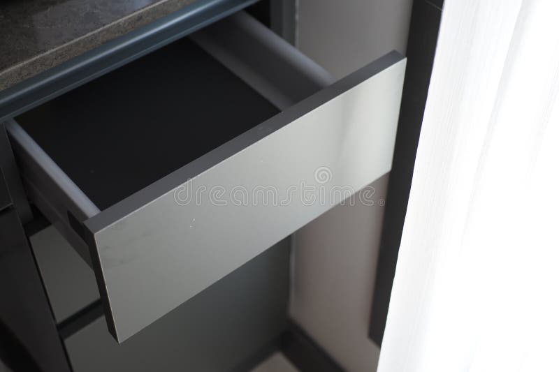 Top View of a Opened Empty Drawer Stock Image - Image of drawer, open ...