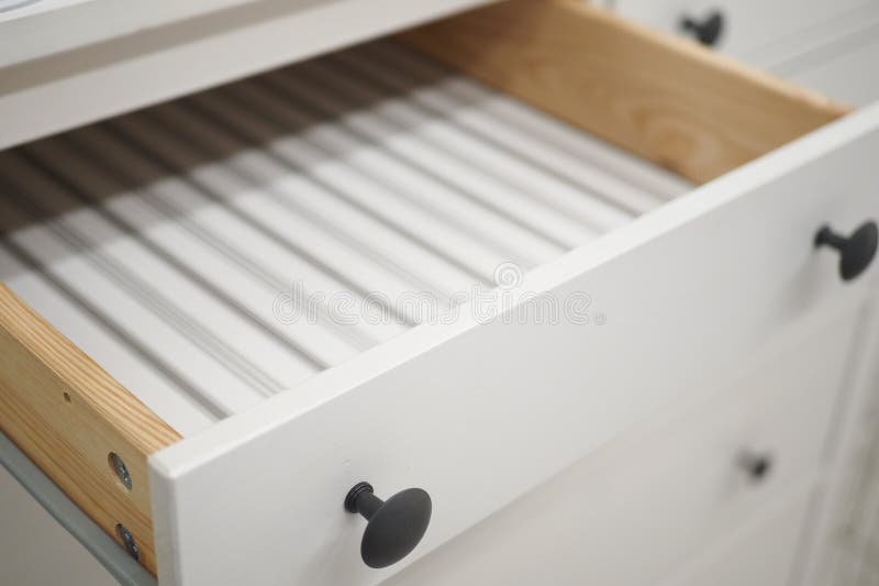 Top View of a Opened Empty Drawer Stock Image - Image of interior ...