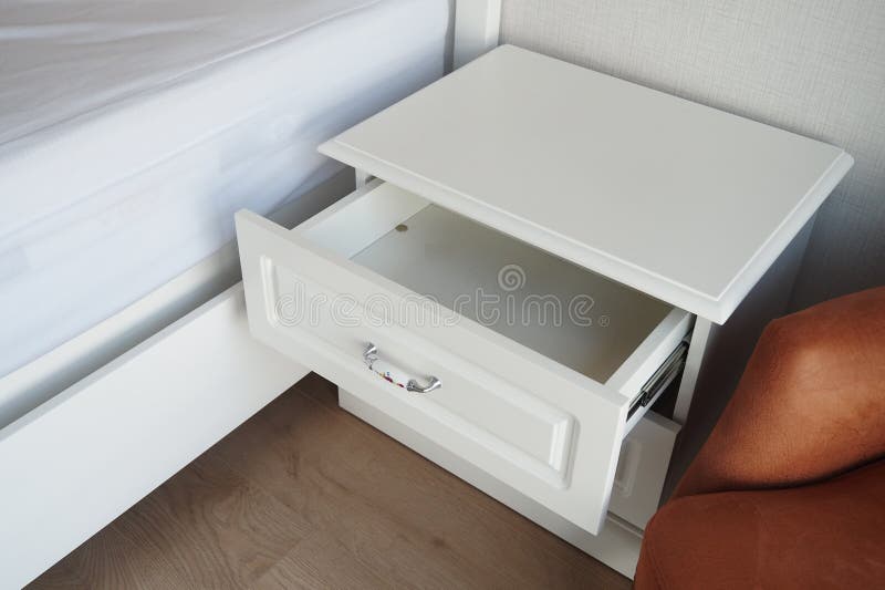 Top View of a Opened Empty Drawer Stock Photo - Image of desk, privacy ...