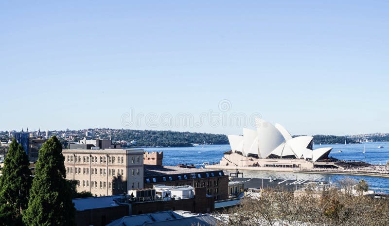 Top View of the Opera House Editorial Stock Image - Image of bridge ...