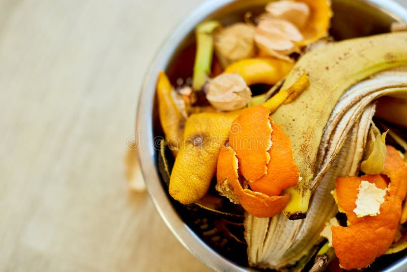 Top View of Organic Composting with Leftover from Kitchen Stock Photo ...