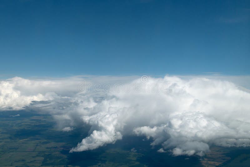 Top View of Overcast Clouds from Aerial View Stock Photo - Image of ...