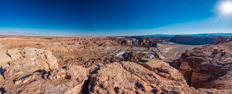 Top View Panorama of Moon Valley from Coyote Rock Stock Image - Image ...