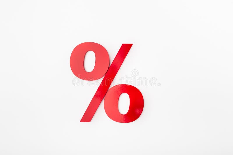 View of Paper Percent Sign on Stock Photo - Image of design, decorative ...
