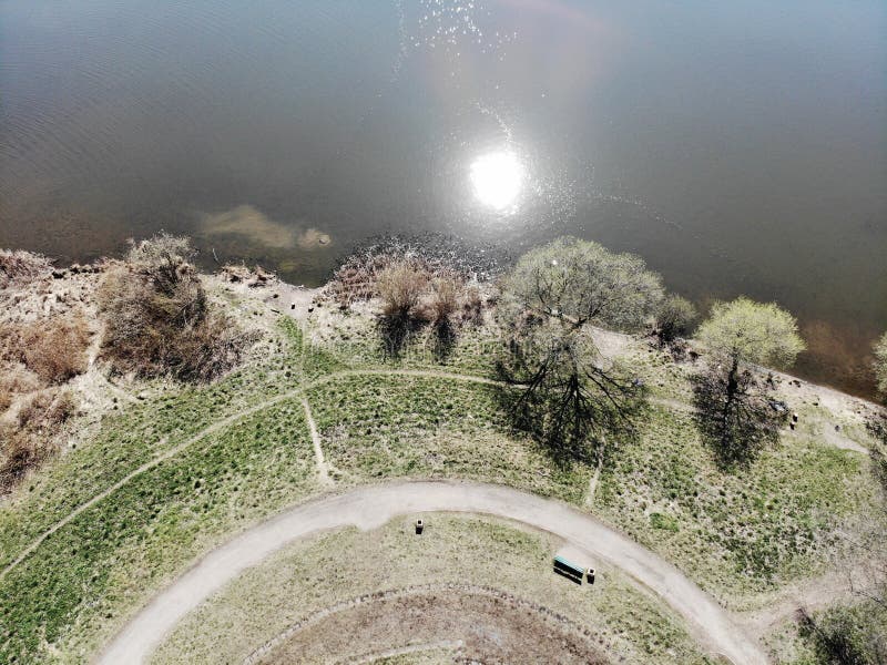 Top view of park stock image. Image of bright, drone - 146461219