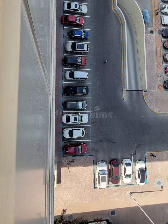 Top view parking street stock photo. Image of parking - 231345046