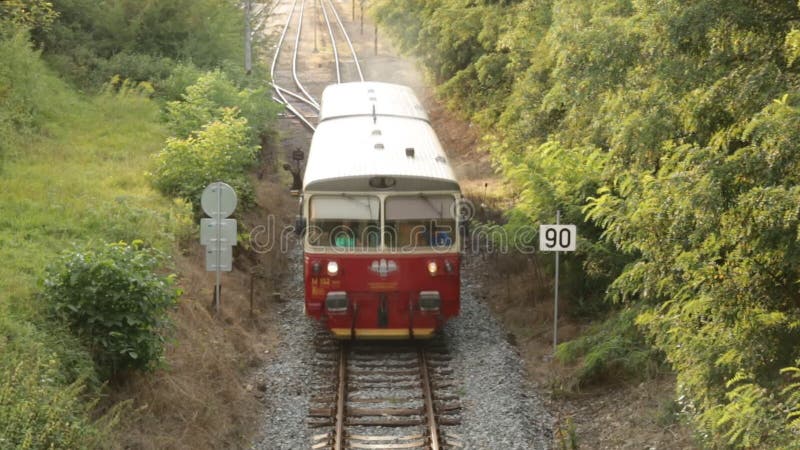 A Passing Passenger Train. a Passing Train with Its Wheels. the End of ...