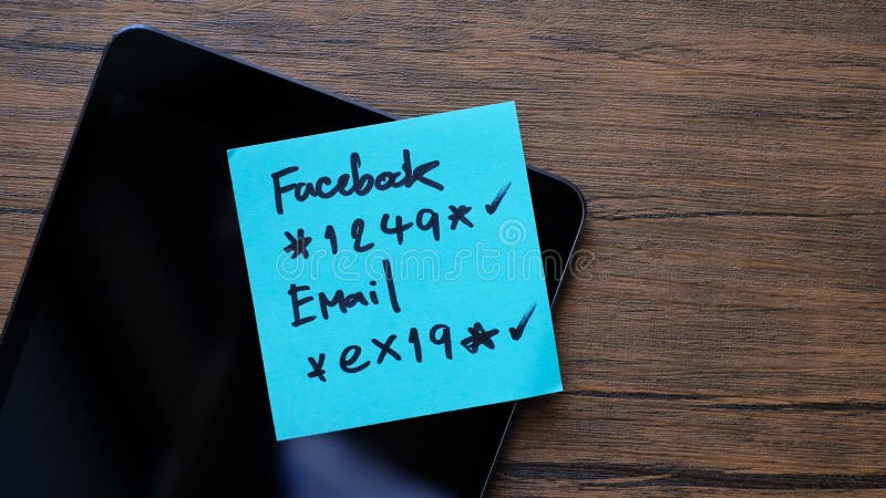 Password Management is Shown on the Photo Using the Text Stock Photo ...