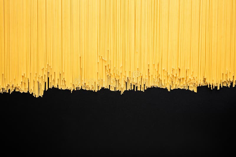 Pasta on a Black Background Stock Photo - Image of healthy, traditional ...