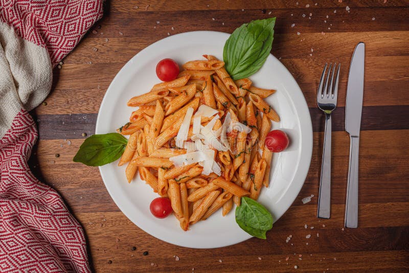 Top view pasta stock photo. Image of healthy, gastronomy - 155430848