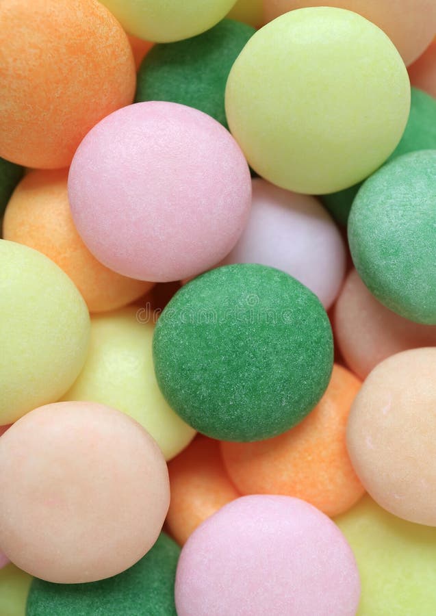 Top View of Pastel Colored Round Candies, for Texture and Background ...