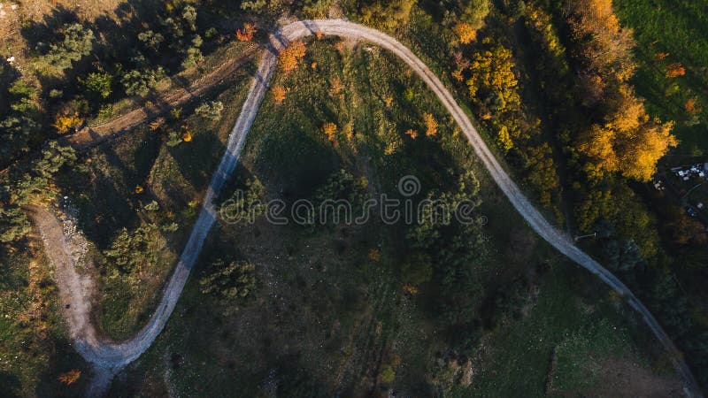 Top View of a Pathway in a Village Stock Photo - Image of beautiful ...