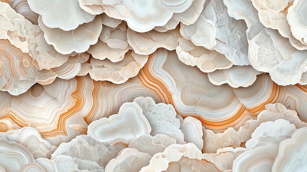 Top-view, Patterns, Texture. Abstract Geode Patterns with Soft Earth ...