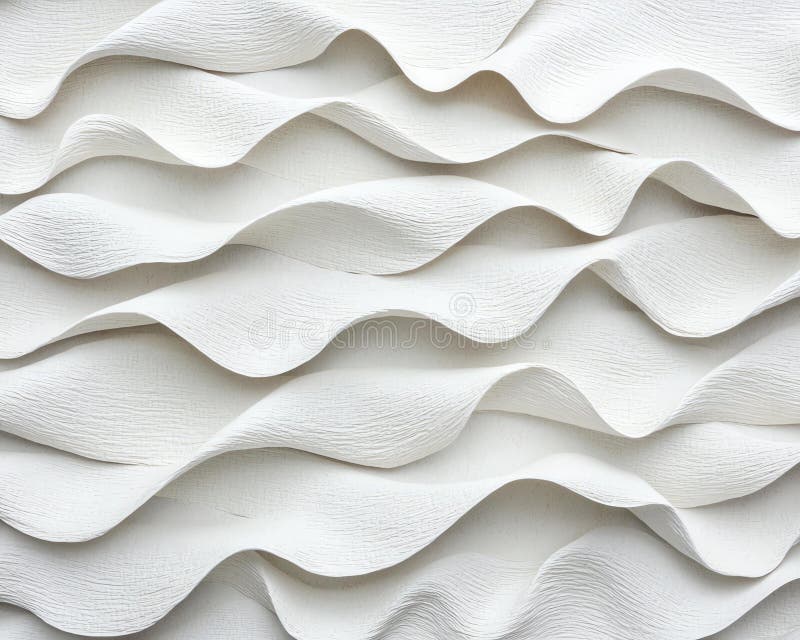 Top-view, Patterns, Texture. Textured White Wave Pattern on Wall ...
