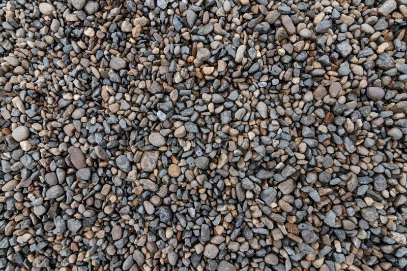 Top View of the Pebbles Stone on the Floor. Beautiful Small Stone on ...