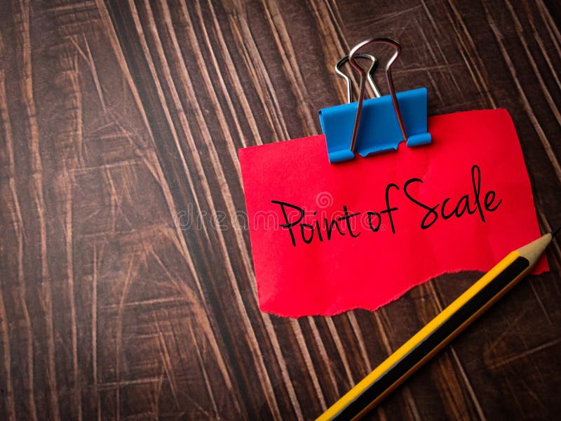 Top View Pencil and Colored Notepaper with Text Point of Scale Stock ...