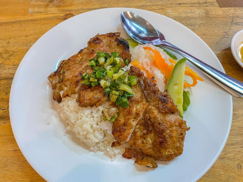 Top View Photo of Com Tam Broken Rice in Vietnam Stock Photo - Image of ...