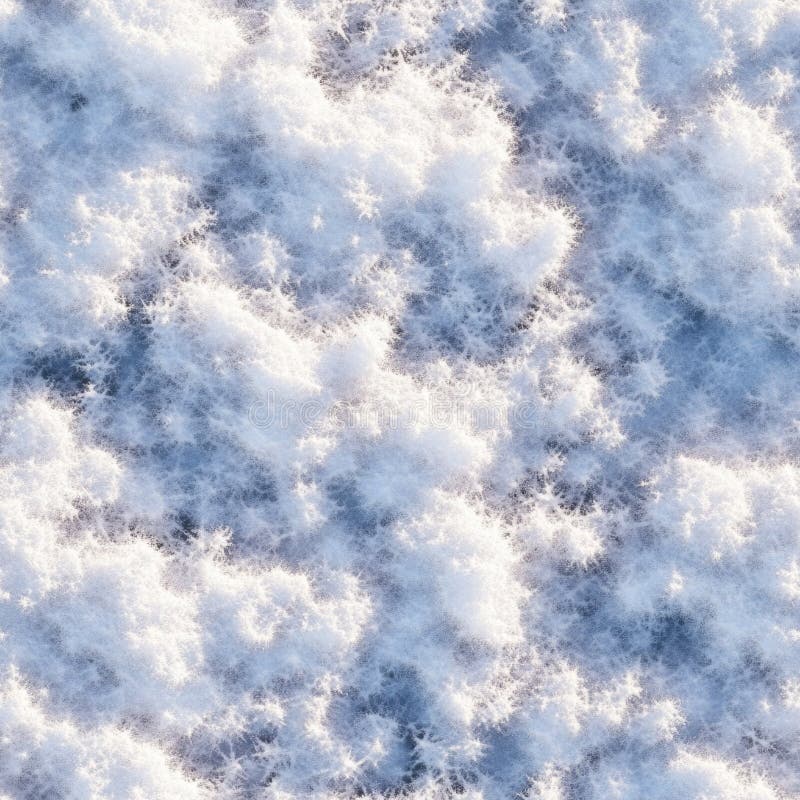 Top View Photo of Fluffy Snow with a Natural Seamless Texture Stock ...